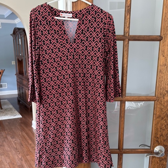 Jude Connally | Dresses | Jude Connally Long Sleeve Dress In Red And ...
